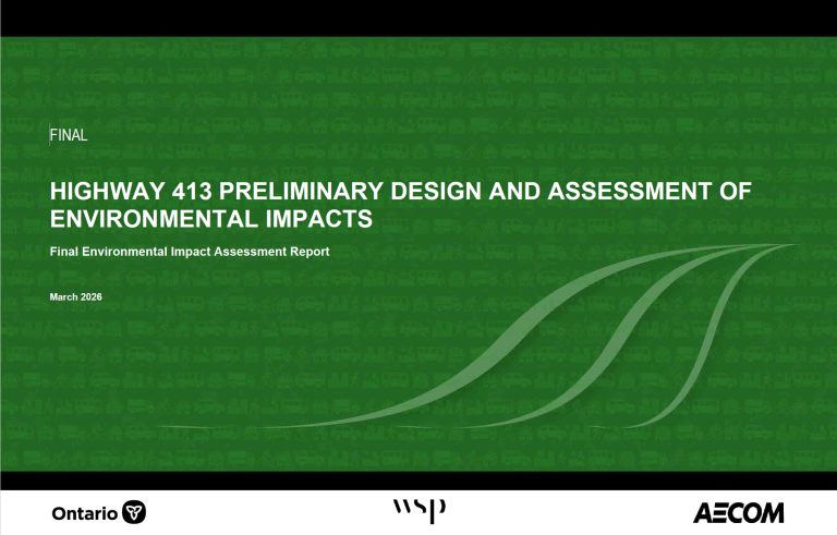 Environmental Impact Assessment Report - Highway 413